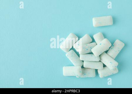 Concept of chewing or bubble gum, space for text Stock Photo - Alamy
