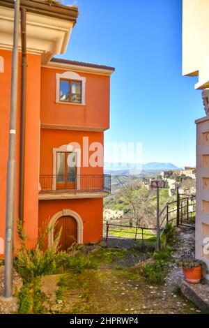 The Italian village of Montecalvo Irpino Stock Photo - Alamy