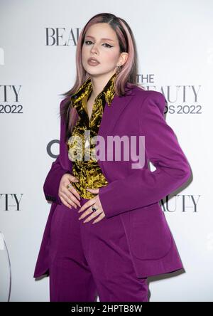 London, UK. 8 February 2022. Charlotte Spencer (as Pammy) at the UK ...