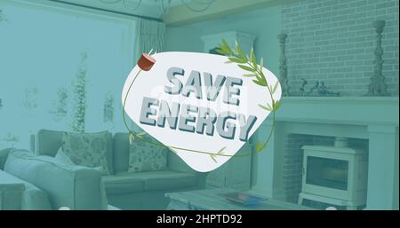 Image of save energy text over house Stock Photo - Alamy