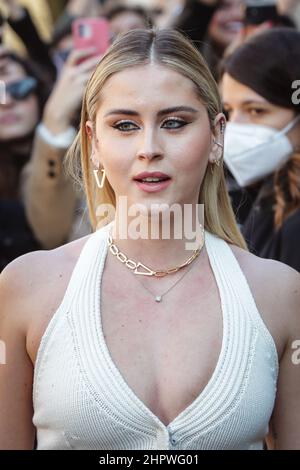 Valentina Ferragni outside Fendi at Milan Fashion Week, Milano, Italy ...