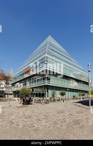 Glass pyramid Library Ulm Stock Photo - Alamy