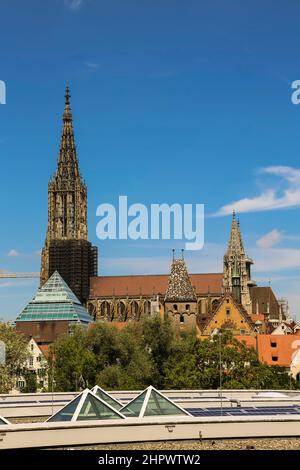 Glass pyramid Library Ulm Stock Photo - Alamy