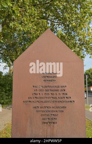 Monument, Columbia House, Columbiadamm, Kreuzberg, Berlin, Germany ...