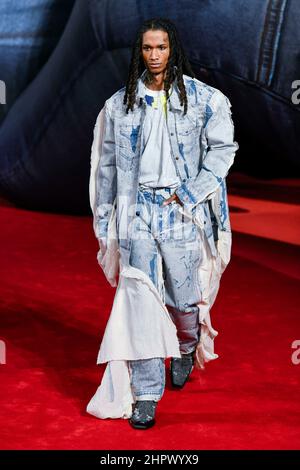 Milan, Italy. 23rd Feb, 2022. Milan Fashion Week, Fall Winter 2022 2023 ...