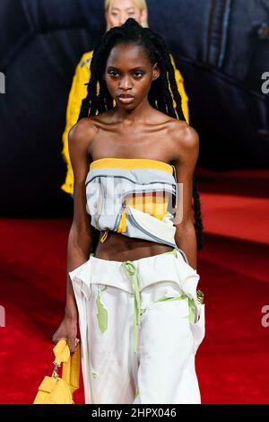 Milan, Italy. 23rd Feb, 2022. Milan Fashion Week, Fall Winter 2022 2023 ...