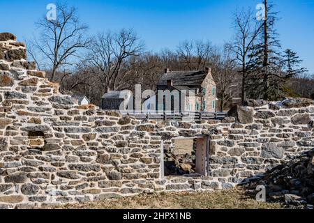 Civil War Farmhouse (The Rose Farm), Gettysburg National Military Park ...