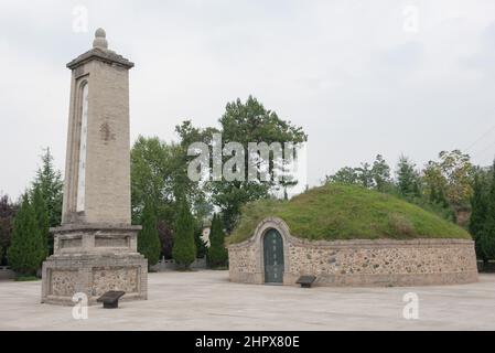 TIANSHUI, CHINA - Li Guang Tomb, Tianshui, Gansu, China. was a famous ...