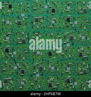 Green printed circuit - motherboard Stock Photo - Alamy