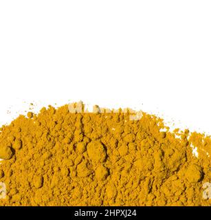 Organic Curcuma Powder, Cosmetic Chemical ingredient on white ...