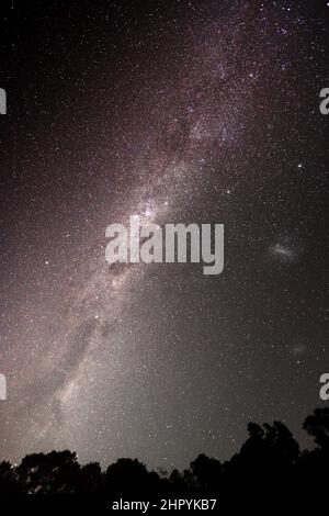 A vertical shot of a Milky Way Galaxy in the night full of stars Stock ...