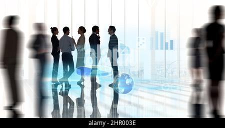 office, computer, electronic data processing at IBM, computer system ...