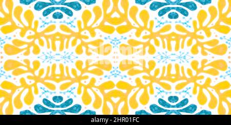 Talavera pattern. Seamless portugal mosaic. Vintage azulejo background ...