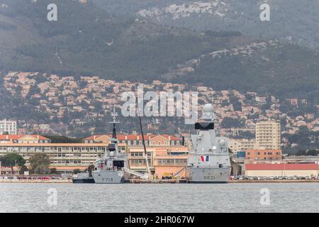 The Naval Base (Marine Nationale) of Toulon, France on February 24 ...