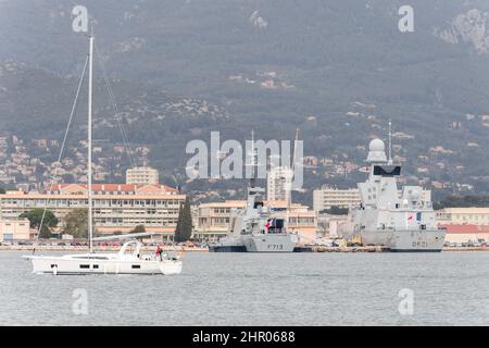 The Naval Base (Marine Nationale) of Toulon, France on February 24 ...