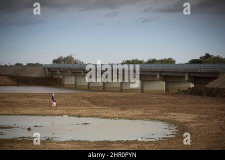 The Ndioum Bridge spans the Doué River and connects the town of Ndioum ...