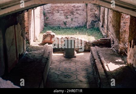 Rome. Italy. Ostia Antica. Mithraeum of the Baths of Mithras (Mitreo ...