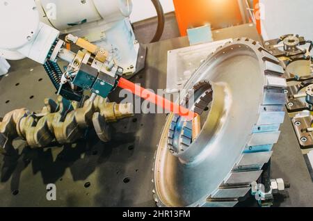 measuring defects in metal parts Stock Photo - Alamy