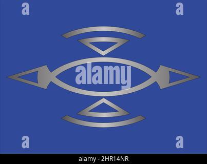 Vector graphics of an irregularly shaped object created by ellipse and ...