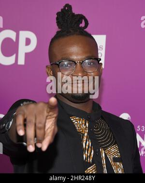 Wisdom Cole arrives at the 53rd NAACP Image Awards Nominees Reception ...
