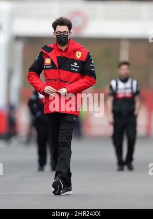 Ferrari team principle Mattia Binotto during a press conference before ...