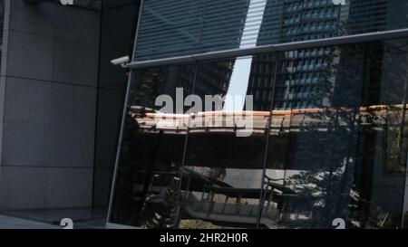 Monitoring of Behavior, Abstract Window Reflection of BTS Skytrain near ...