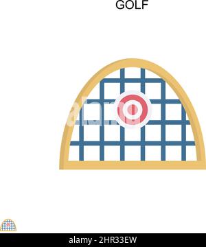 Golf Simple vector icon. Illustration symbol design template for web ...