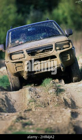 Ford Maverick GLX 4x4 SUV vehicles being tested off road Stock Photo ...
