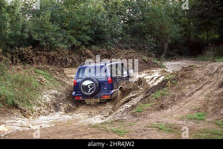 Ford Maverick GLX 4x4 SUV vehicles being tested off road Stock Photo ...