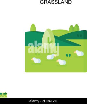 Grassland Simple vector icon Stock Vector Image & Art - Alamy