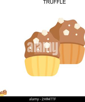 Truffle Simple vector icon. Illustration symbol design template for web ...