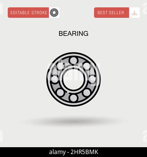 Steel metal bearings. vector illustration isolated on a white ...