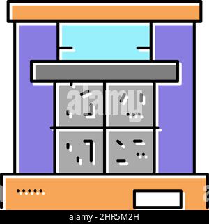 aluminium chemical material line icon vector illustration Stock Vector ...