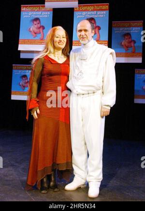 Claude "Rael" Vorilhon, founder of the Raelian movement and of Clonaid ...