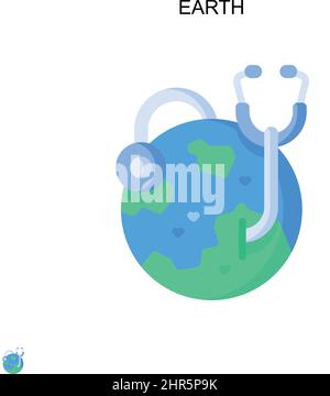 Earth Simple vector icon. Illustration symbol design template for web ...