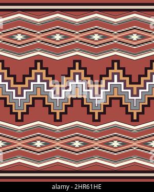 Tribal ethnic blanket stripes, mexican fabric pattern. Mosaic poncho ...