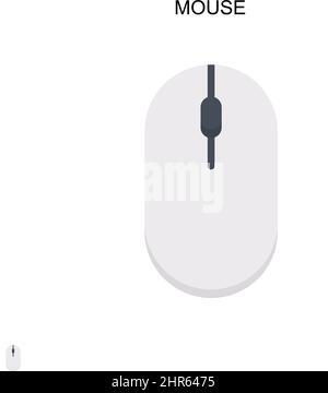 Mouse Simple vector icon. Illustration symbol design template for web ...