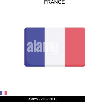 France Simple vector icon. Illustration symbol design template for web ...