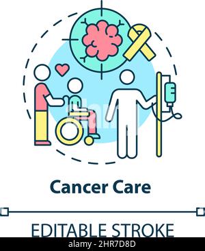 Cancer patient oncology flat infographic composition with radial chart ...