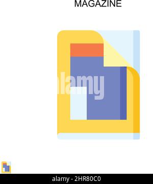 Magazine Simple vector icon. Illustration symbol design template for ...