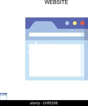 Website Simple vector icon Stock Vector Image & Art - Alamy