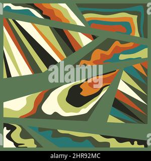 Abstract geometric pattern background. Pucci style Stock Vector Image ...