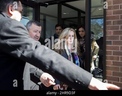 Dawn Muzzo, centre, the mother of accused drunk driver Marco Muzzo ...