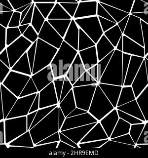 Seamless background of geometric shapes. Freehand illustration Stock ...