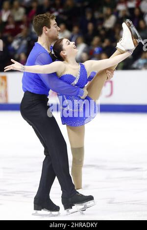 USA's Haven Denney and Brandon Frazier performs in the Pairs Free ...