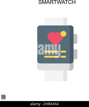 Smartwatch Simple vector icon. Illustration symbol design template for ...