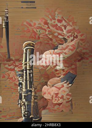 Beautiful abstract picture of an unusual clarinet Stock Photo - Alamy
