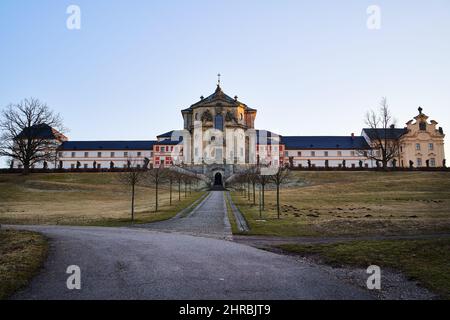 Kuks Hospital, baroque spa building in village of Kuks, Bohemia, Czech ...
