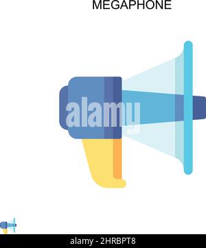 Megaphone Simple vector icon Stock Vector Image & Art - Alamy