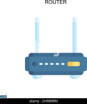 Router Simple vector icon. Illustration symbol design template for web ...